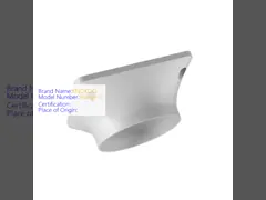 Black / White Square Flange Replacement For Fume Extractor CE Certification