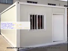 China Steel Modular Container Folding House Dormitories Warehouse Villa for sale