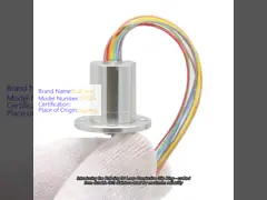 China 303 Stainless Steel Electronic Slip Ring , Customized Slip Ring Conductive Type for sale