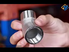 Stainless Steel Screwed Pipe Fittings 45 degree internal and external, male and female thread elbows