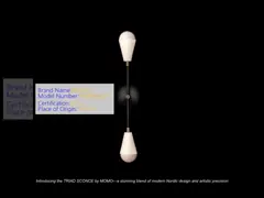 China Modern Nordic Brass Cast Ceramic Lampshade Wall Lamp for Living Room Bedroom Hotel Bedside Linear Triad Sconce for sale