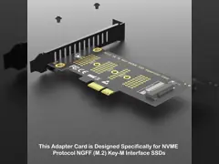 China M.2 NVMe SSD NGFF TO PCIE X1 adapter card M Key interface card Support PCI Express 3.0 x1 Support NVMe SSD 2230-2242-2260-2280 Size for sale