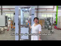 China YANING GMP Standard Stainless Steel Air Shower With Electromagnetic Interlock for Clean Room Use for sale