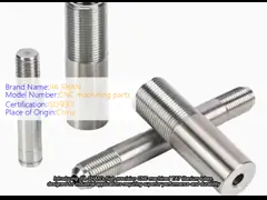 High-precision Metal Tubes CNC Machined Parts TA7 Titanium Machining Parts Anodized