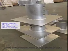 Helical Anchor Accessories Bracket And Cap Black or hot dipped galvanized