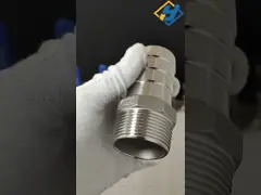 Stock Available Customized BSP NPT Thread Hex Nipple Stainless Steel Equal Pipe Fitting