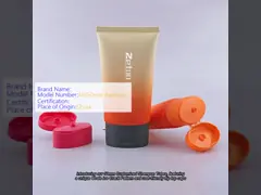 China Matt Empty Cosmetic Tube 45mm Diameter Body Lotion Tubes With Center Dispensing Caps for sale