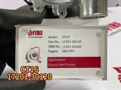 CT 16  17201-30120 Turbocharger