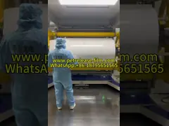 Part of the packaging process of PET anti-static  release film
