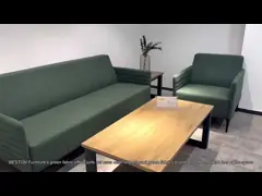 China Sponges Filler Office Leather Sofa Set Brown Color Durability For Apartment for sale