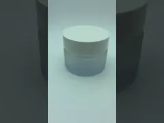 China Cosmetic Jar 100ml Ice flower spray coating Jar with white cap cream Jar Skincare Packaging OEM for sale