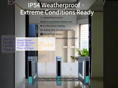 0.8s Fast Passage Swing Turnstile Gate with 99.9% Accurate Recognition and 360° Safety Protection