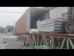 Video of loading container of 3D fence shipped to Chile