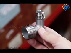 304 316 210 Stainless Steel Screwed Pipe Fittings Male Thread Reducing Elbow