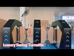 Manufacturing Swing Turnstile Face Recognition Access Control Bi-Directional Barrier for Gym