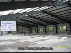 Prefabricated Portal Framed H Section Column Steel Structure Earthquake Resistance