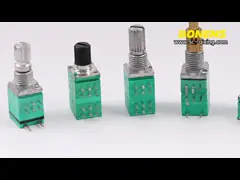 RK097N 15mm Handle 3 5 6 Pin Audio Shaft Sealed Potentiometer For Audio Amplifier Adjustment