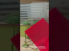 red Polycarbonate hollow sheet