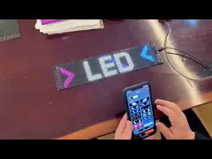 Painel de matriz de LED com conexão Bluetooth de 898x192mm, tela flexível e fonte de alimentação de 5V2A10W com tamanho de pixel 16*96plus