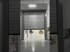 Lineaire deurpaneelpatroon Aluminiumlegering Vinnige oprol- en afsluitdeur voor JTM-D01