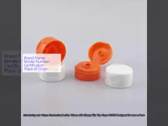 China D40 40mm Round Cosmetic Tubes with Two-Color Leather Texture Center-Dispensing Caps 50-125ml Capacity for sale