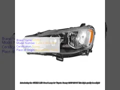 Auto Parts Front Light Parts LED Head Lamp For Camry 2007-2011