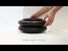 Firestone W01-R58-4044 Double Convoluted Rubber Air Spring for Reduce Shock