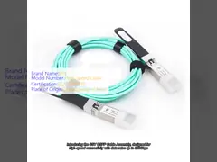 Cina Assemblaggio del cavo QSFP-40G 100G 200G 1m 2m 3m 5m 10m OM2 OM3 OM4 AOC Cable ottico attivo personalizzato QSFP+ QSFP28 QSFP56 QSFP-DD in vendita
