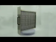 China Folding Metal Mesh Pre Filter High Temp Air Filter G4 With Flange for sale