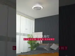 Low Noise 20 Inch LED Chandelier Ceiling Fan With LED Light And Remote Control