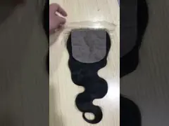 China Body Wave 4x4 Lace Closure 100% Human Hair Virgin Remy Hair Soft Transparent Lace Closure For Women for sale