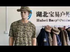 China New Style Outdoor Camouflage Training Ensemble for Summer Short Sleeve Custom Hottest Weather Short Sleeve Tactical Shirt for sale