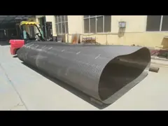 304 ss hanno scanalato il tubo dello schermo di cavo del cuneo per l'elaborazione aggregata minerale