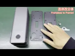 China Tuya Smart Door Lock for Glass Doors with Easy Installation Fingerprint Unlock and APP Remote Control for sale