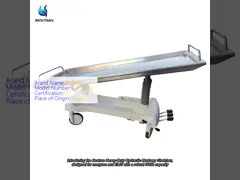 Heavy-Duty Hydraulic Mortuary Stretcher 500lb Capacity & Ergonomic Lift for Morgue/EMS