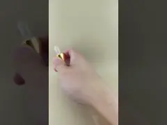 China Customized Dropper Bottle Lotion Dispenser Pump For Face Essence With Golden Screw Lid And Small Size for sale