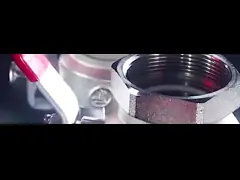 Válvula de bolas de latón, de flujo completo, mujer/mujer, manija de palanca plana