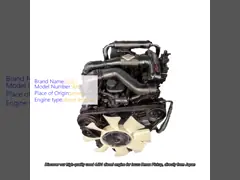 Japanese Engine Parts with Diesel Engines 4JB1 for Isuzu 4JB1 Pickup Used Complete  Engine