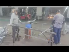 Bending fence post welding