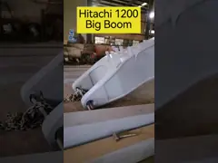 Hitachi 1200 Big Boom Excavator Long Reach Arm Excavator Long Boom Excavator Long Arm