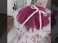 Factory direct sales of light luxury series double-sided golden paper flower materials, Korean-style