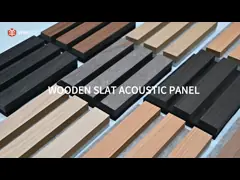 Wood Slat Acoustic Panels for Enhanced Sound Absorption and Natural Aesthetic Appeal