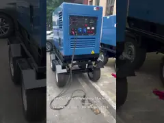 China 40hp Engine Driven Diesel Welding Plant DC AC Generating Set 400 – 450 APMS 80% Duty Cycle for sale