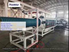 PE, PP, EVA, PVC Customised Double Wall Corrugated Pipe Machine