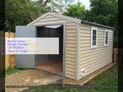 저렴한 가격과 내구성 야외 저장 철 셰드 공구 셰드 정원 용품 철제 제조