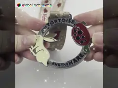 Médailles de Noël pour enfants en alliage de zinc