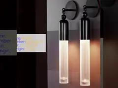 China Custom Modern Indoor Tassel Wall Sconce Lamp Cylindrical Glass Shade for Hallway Bathroom Bedside Decorative Wall Lamp for sale