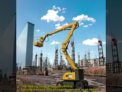China Used Self Propelled Construction Elevator Curved Arm Lift Electric Haulotte Boom Lift for sale