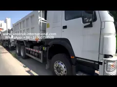 SINOTRUK  HOWO Dump Truck  SINOTRUK Engine371HP 6 × 4  LHD White 19-20CBM  Middle lifting