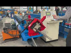 China Steel Unistrut Solar Rack C Channel Chain Gear Box Driven Roll Forming Machine for sale